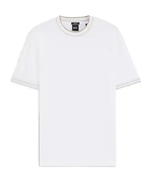 Hugo Boss Slim-fit Contrast-trim T-shirt