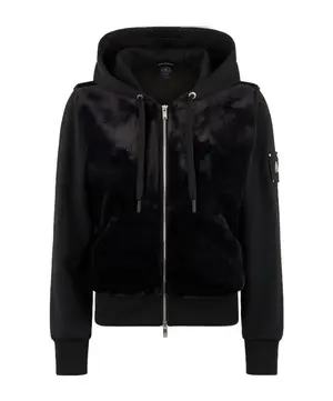 Moose Knuckles Rosylyn Bunny Hoodie - Black