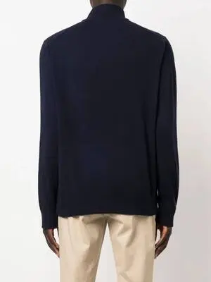 Ralph Lauren Polo Pony Embroidered Zip Up Knit Cardigan