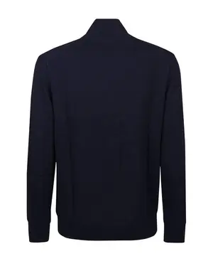 Ralph Lauren Polo Pony Embroidered Zip Up Knit Cardigan