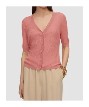 JOSEPH V-neck Buttoned Cardigan