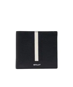 Bally Logo-printed Bi-fold Wallet - Black