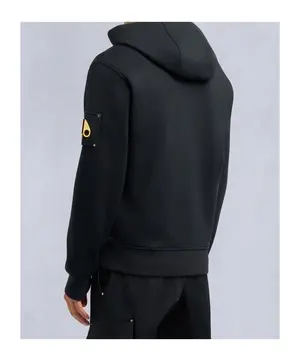 Moose Knuckles Logo Drawstring Hoodie