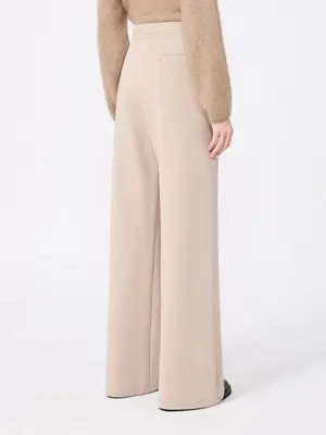 Max Mara Smmbali Drawstring Wide Leg Pants - Beige