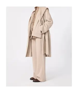 Max Mara Smmbali Drawstring Wide Leg Pants - Beige