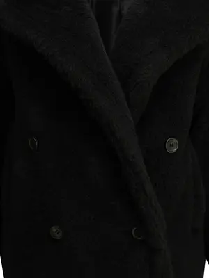 Max Mara Malcuno Double-breasted Alpaca, Virgin Wool, And Silk Blend Jacket - Black