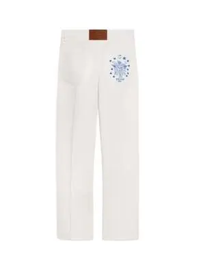 Celine Boyfriend Jeans In Heavy Cotton Twill