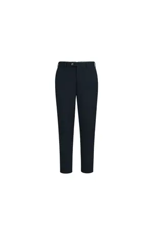 Brunello Cucinelli Cotton And Virgin Wool Gabardine Trousers - Blue