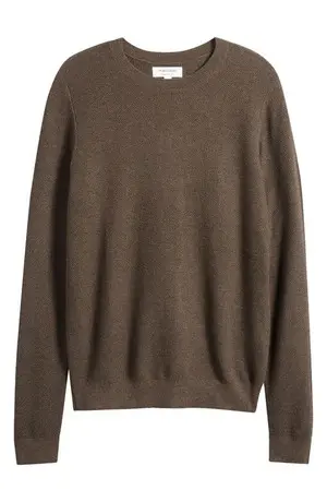 Nordstrom Cotton & Cashmere Sweater Brown Desert Heather