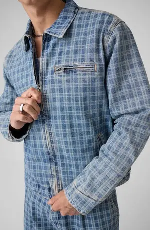 Guess Lasered Plaid Detroit Jacket