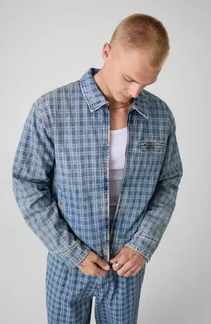 Guess Lasered Plaid Detroit Jacket
