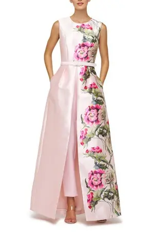 KAY UNGER Finley Floral Walk-through Jumpsuit