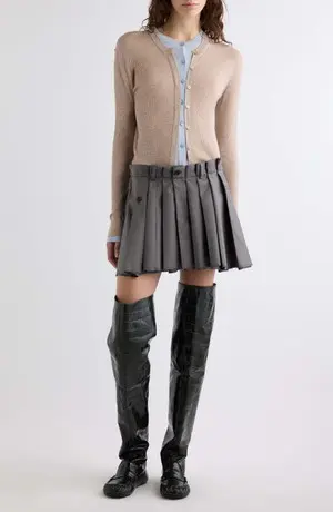 Acne Studios Kalet Silk & Wool Cardigan