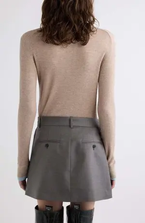 Acne Studios Kalet Silk & Wool Cardigan
