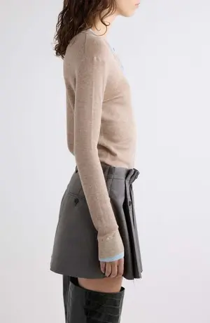 Acne Studios Kalet Silk & Wool Cardigan