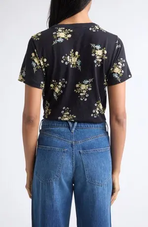 Veronica Beard Carla Floral Print T-shirt