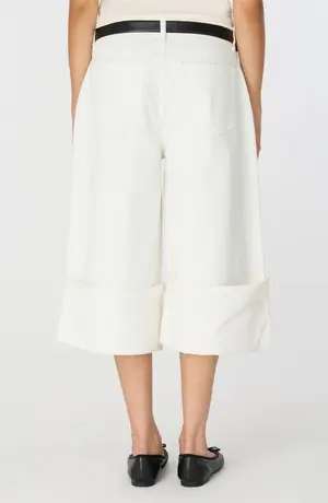 FADE OUT LOUD Roxie Cuffed Selvedge Denim Shorts