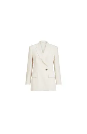 Brunello Cucinelli Couture Twill Blazer With Monili