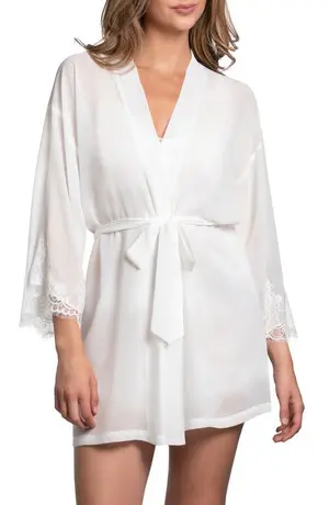 IN BLOOM BY JONQUIL Britney Chiffon Wrap Robe - Ivory