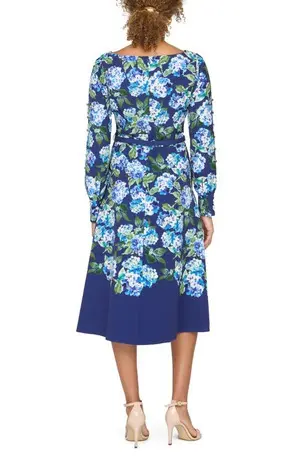 KAY UNGER Briony Floral Midi Dress