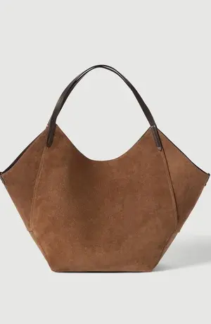 Brunello Cucinelli Reversible Duo Shopper In Lizard-effect Calfskin - Rust Brown