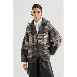 Brunello Cucinelli Double Knit Mohair Jacket - Anthracite