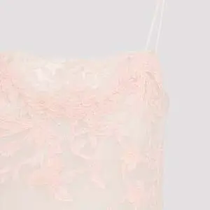 ERMANO SCERVINO Ermanno Scervino Silk Mini Dress With Floral Embroidery