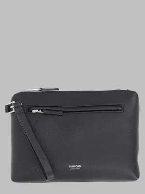TOM FORD Leather Pouch - Black