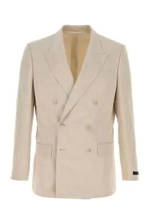 BOSS Sand Lyocell Blend Blazer - Brown