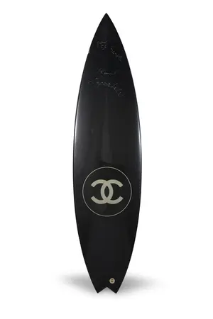 Chanel Carbon Fiber Logo Surfboard