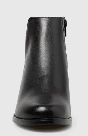 MANELA Alessa Block Heel Side Up Bootie