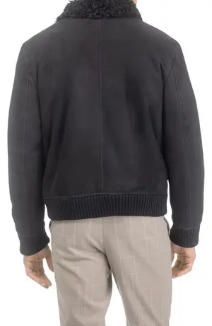 Gorski Genuine Shearling Bomber Jacket