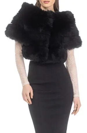 Gorski Genuine Shearling Lamb Capelet
