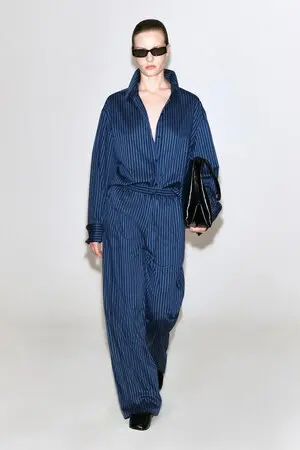 Cos Piped Striped Drawstring Pants
