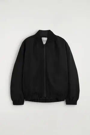 Cos Gathered Nylon Bomber Jacket