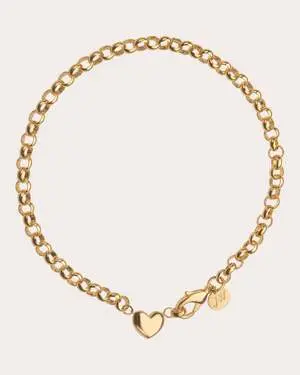 JANE WIN A Little Bit Of Love Rolo Chain Necklace - Gold