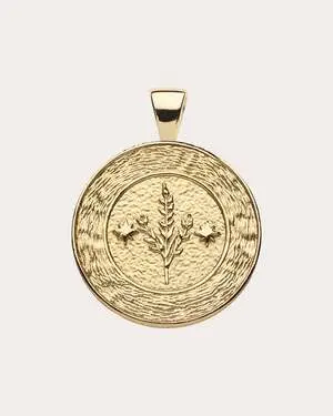 JANE WIN Small Zodiac Coin Pendant Necklace