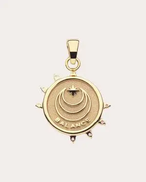 JANE WIN Petite Coin Pendant Necklace