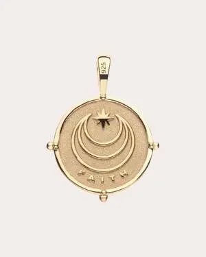 JANE WIN Faith Petite Coin Pendant Necklace