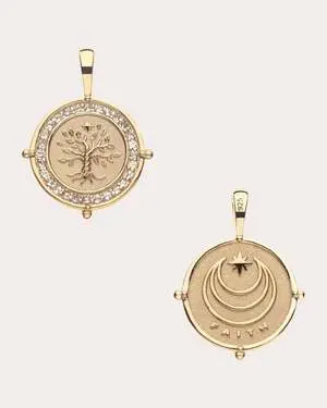 JANE WIN Faith Petite Coin Pendant Necklace