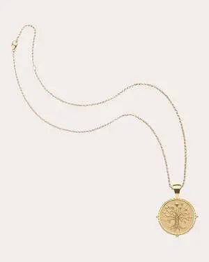 JANE WIN Faith Small Coin Pendant Necklace