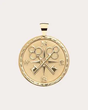 JANE WIN Forever Original Coin Pendant Necklace - Gold