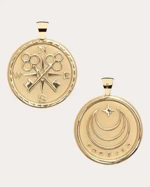 JANE WIN Forever Original Coin Pendant Necklace