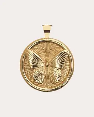 JANE WIN Free Original Coin Pendant Necklace - Gold
