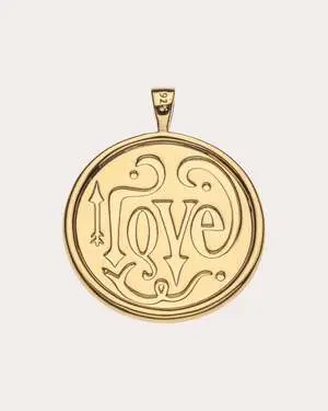 JANE WIN 14k -plated Sterling Silver Love Hearts Pendant Necklace