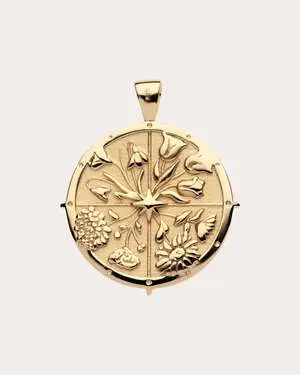 JANE WIN Hope Original Coin Pendant Necklace - Gold