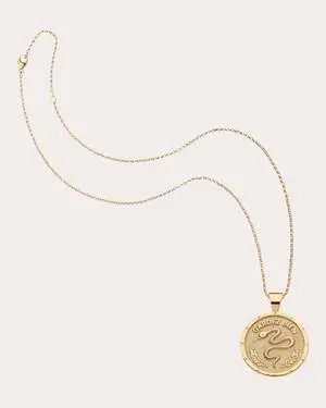 JANE WIN Protect Small Coin Pendant Necklace