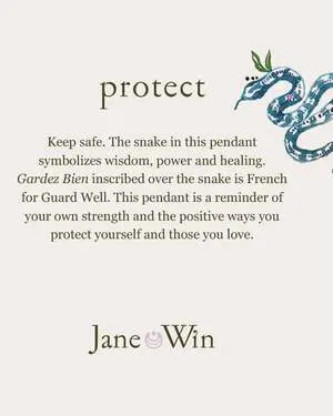 JANE WIN Protect Small Coin Pendant Necklace