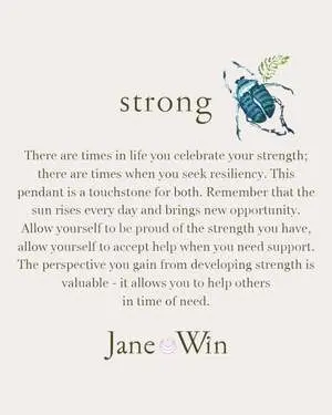 JANE WIN Strong" Petite Coin Necklace With Topaz And Aquamarine