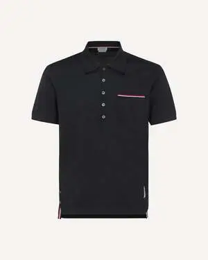 Thom Browne Short Sleeves Polo - Grey